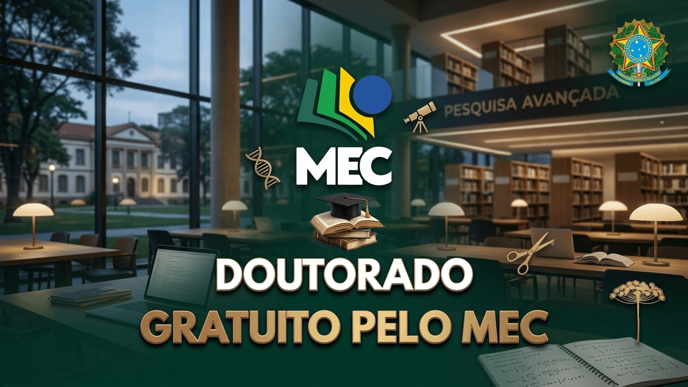 Doutorado gratuito pelo MEC em abril de 2026: veja como acessar vagas ...